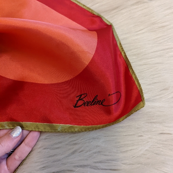 Vintage | Accessories | Vintage Beeline Red Blue Yellow And White Print ...